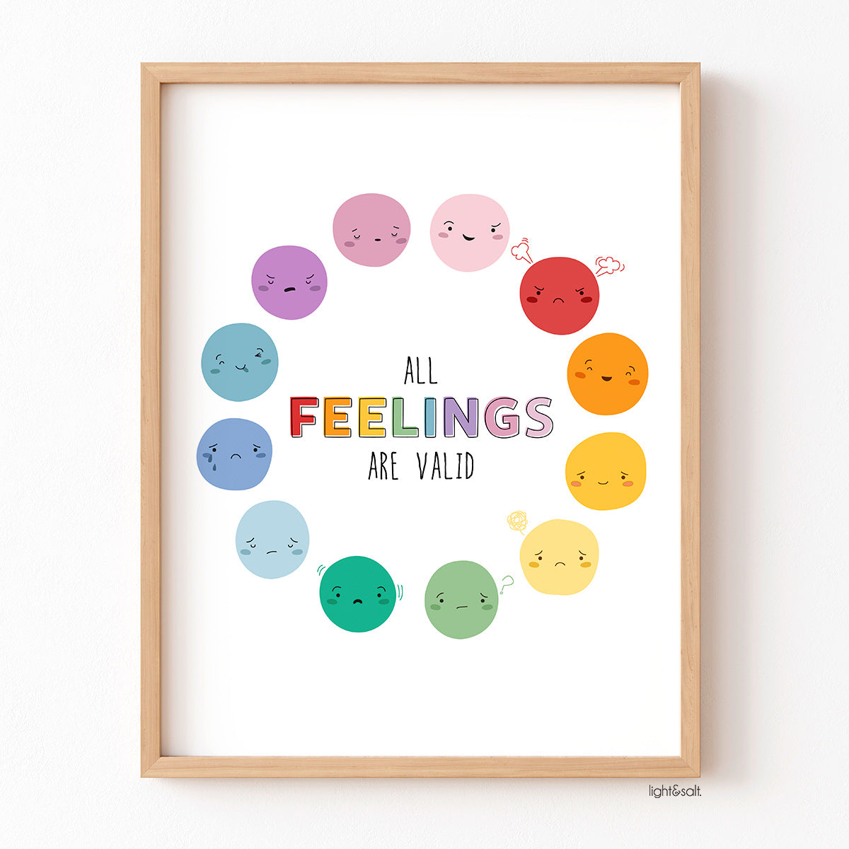 All feelings are valid poster – LightandSaltDesign