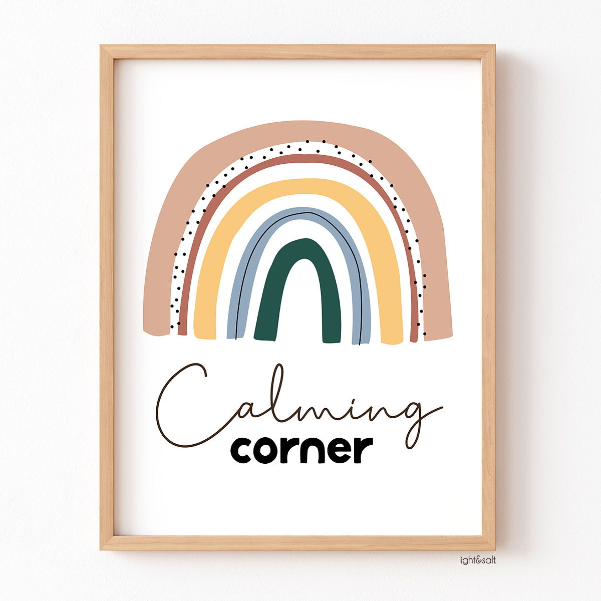 Calming corner poster – LightandSaltDesign