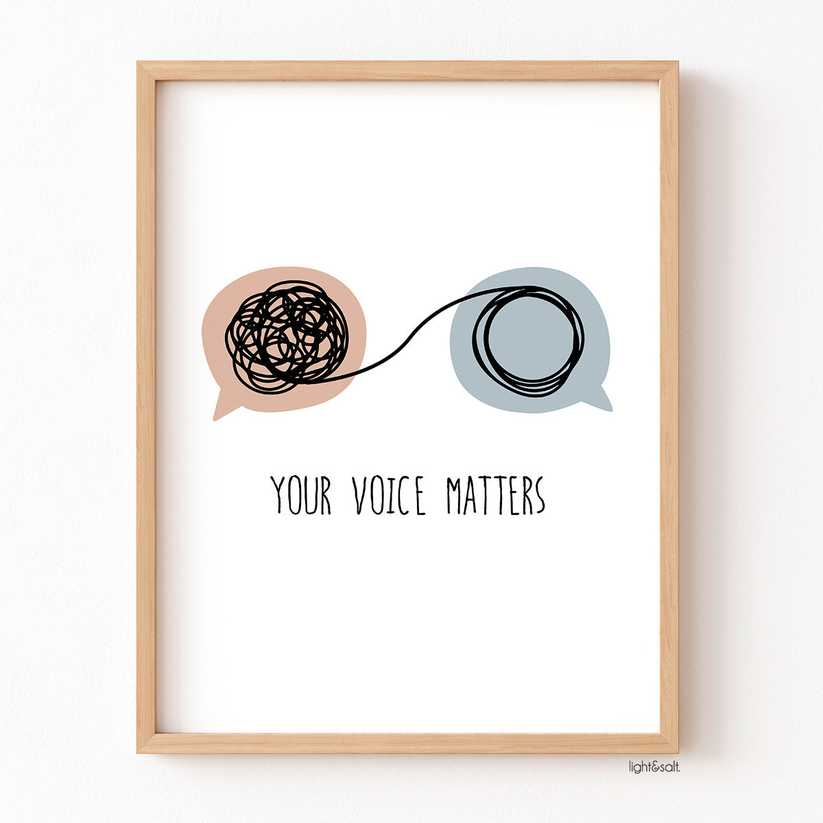 Your voice matters poster – LightandSaltDesign