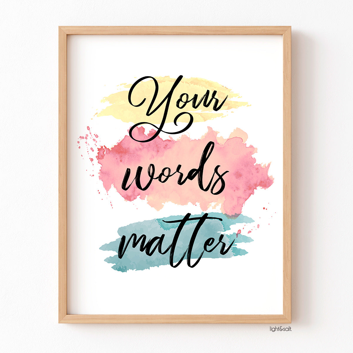 You words matter poster – LightandSaltDesign