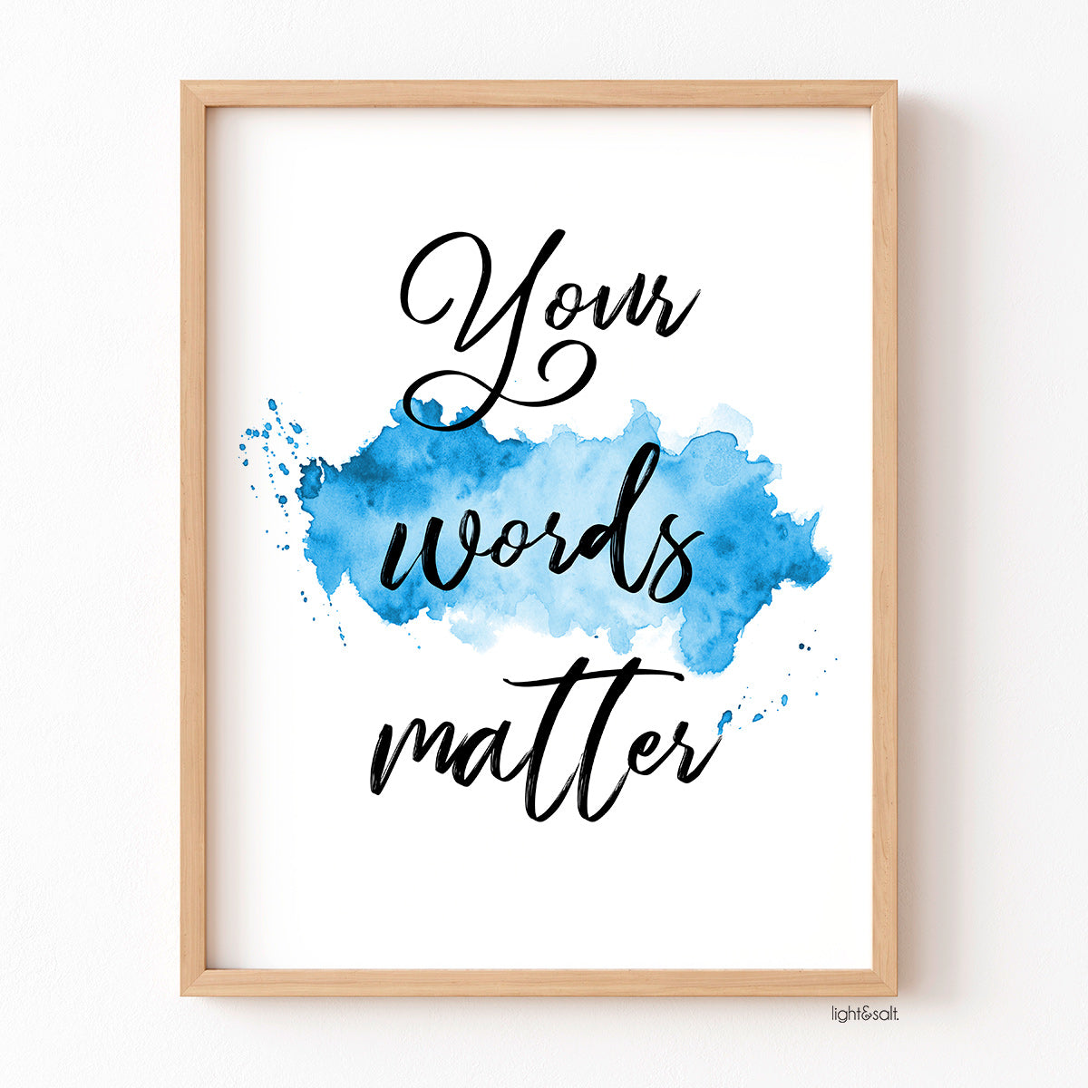 You words matter poster – LightandSaltDesign