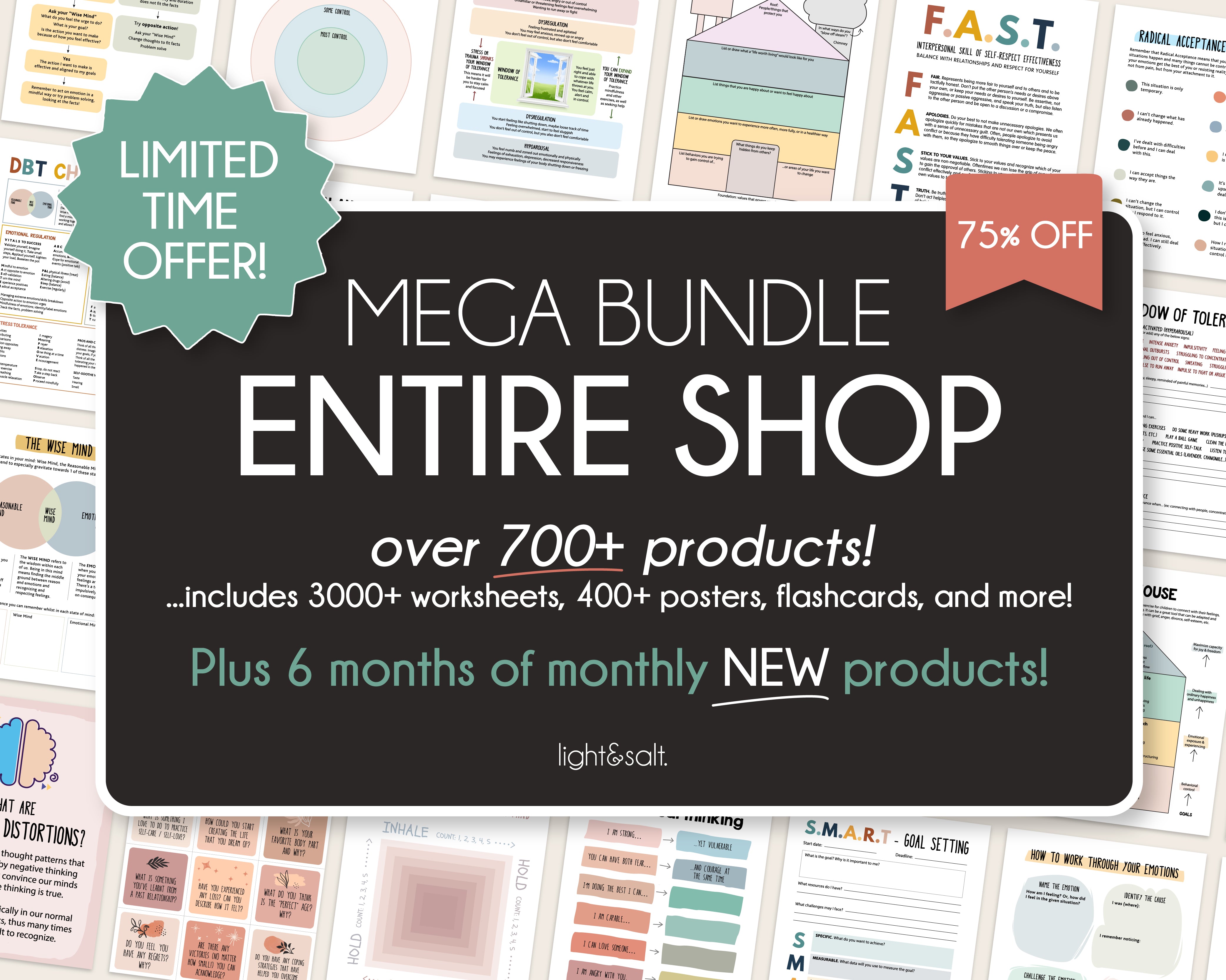 Whole Shop Mega Bundle, – LightandSaltDesign