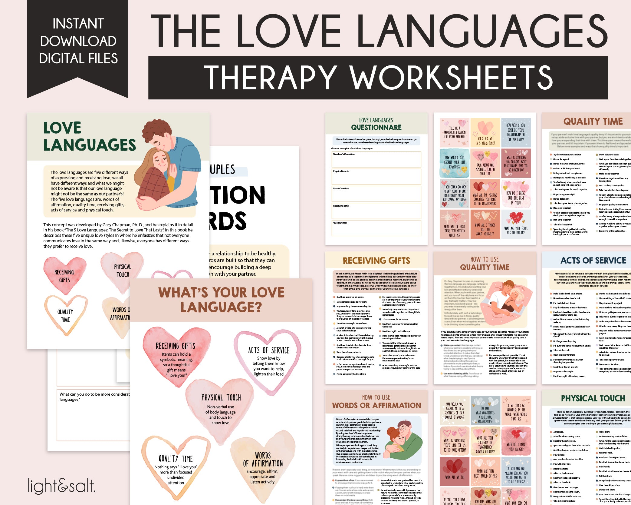 The Five Love languages workbook – LightandSaltDesign