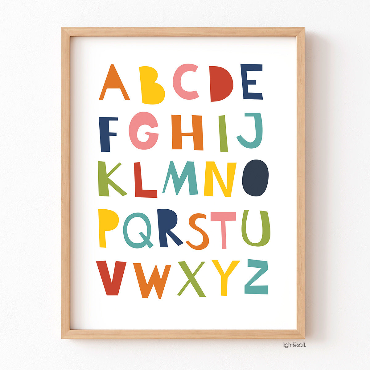 ABCD Alphabet poster – LightandSaltDesign