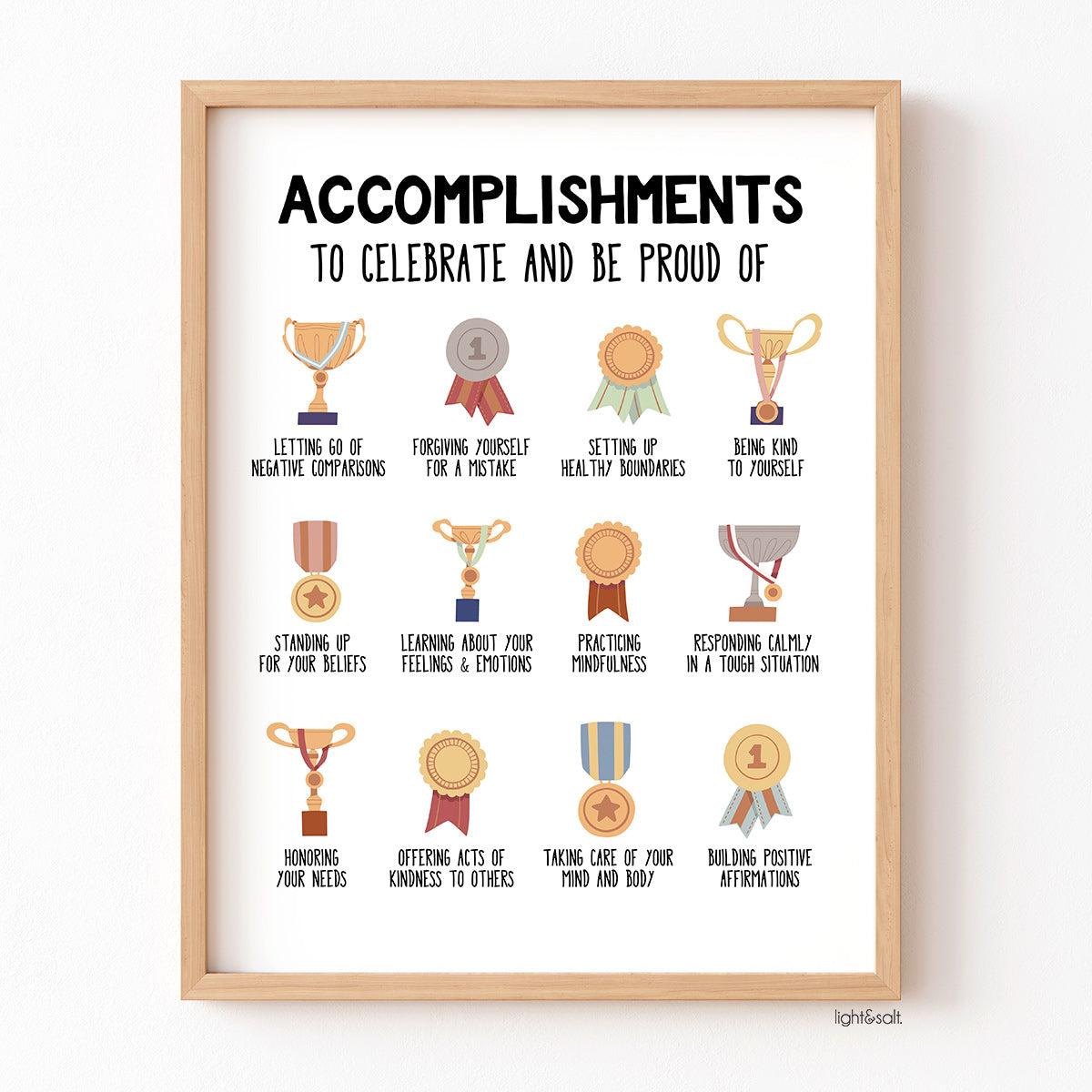 Accomplishments to be proud of poster – LightandSaltDesign