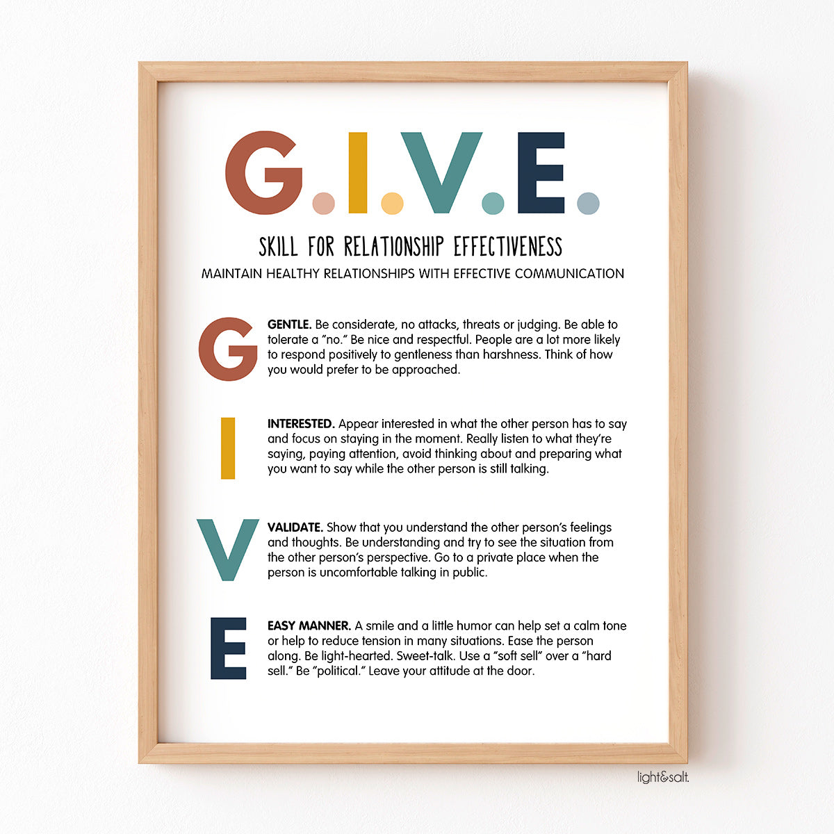 GIVE DBT poster – LightandSaltDesign