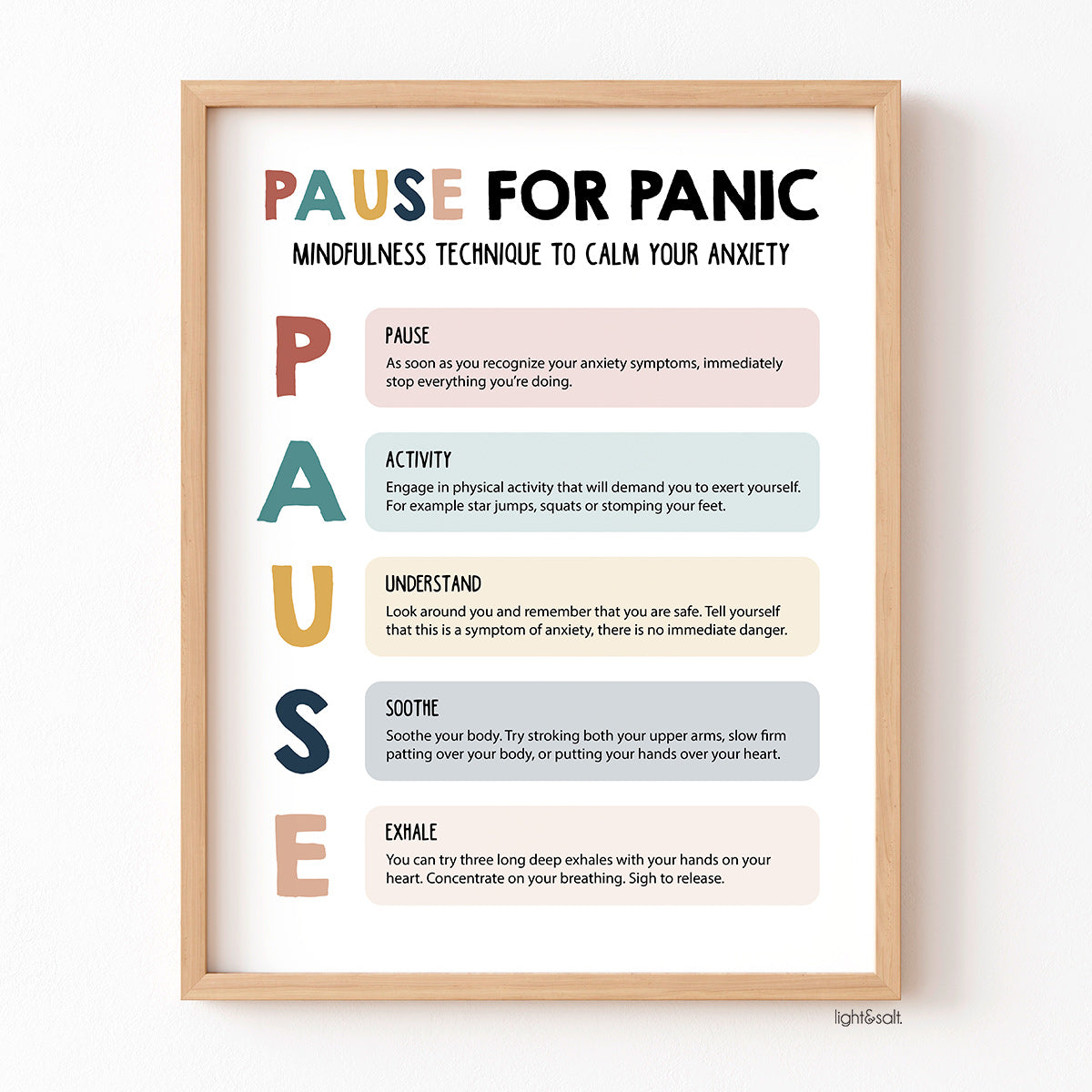 Pause for panic poster – LightandSaltDesign