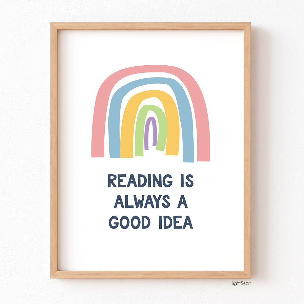 Reading is always a good idea poster – LightandSaltDesign