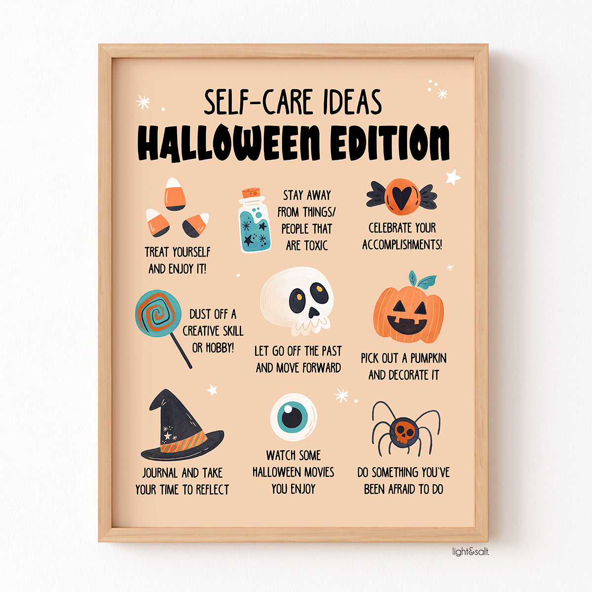 Self care ideas halloween edition – LightandSaltDesign