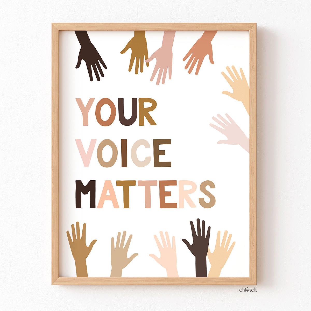 You words matter poster – LightandSaltDesign