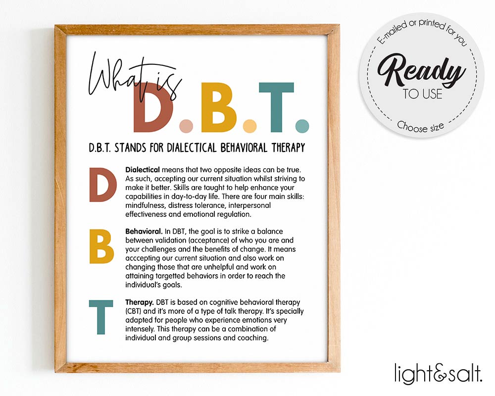 What is DBT poster – LightandSaltDesign