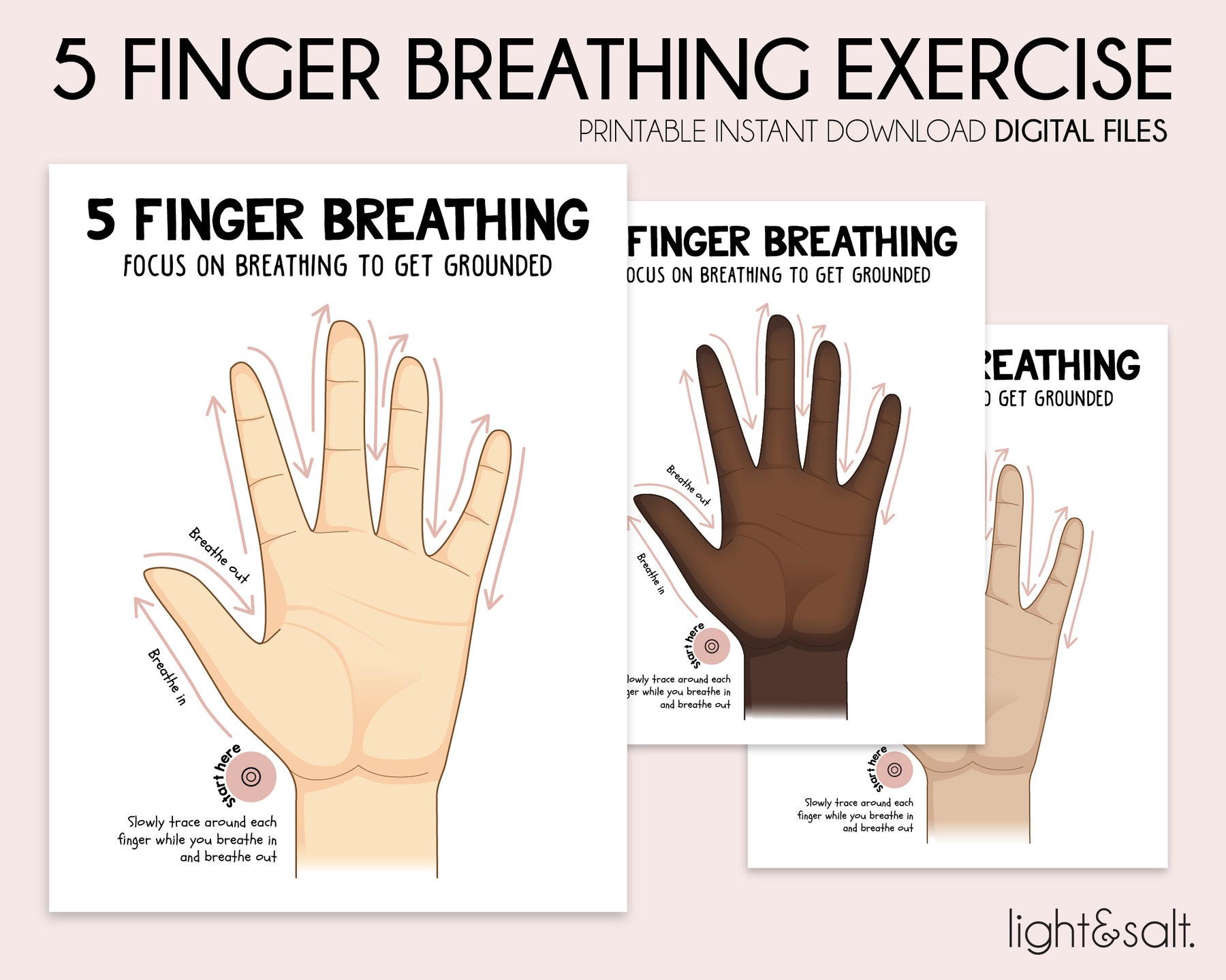 5 Finger breathing exercise – LightandSaltDesign