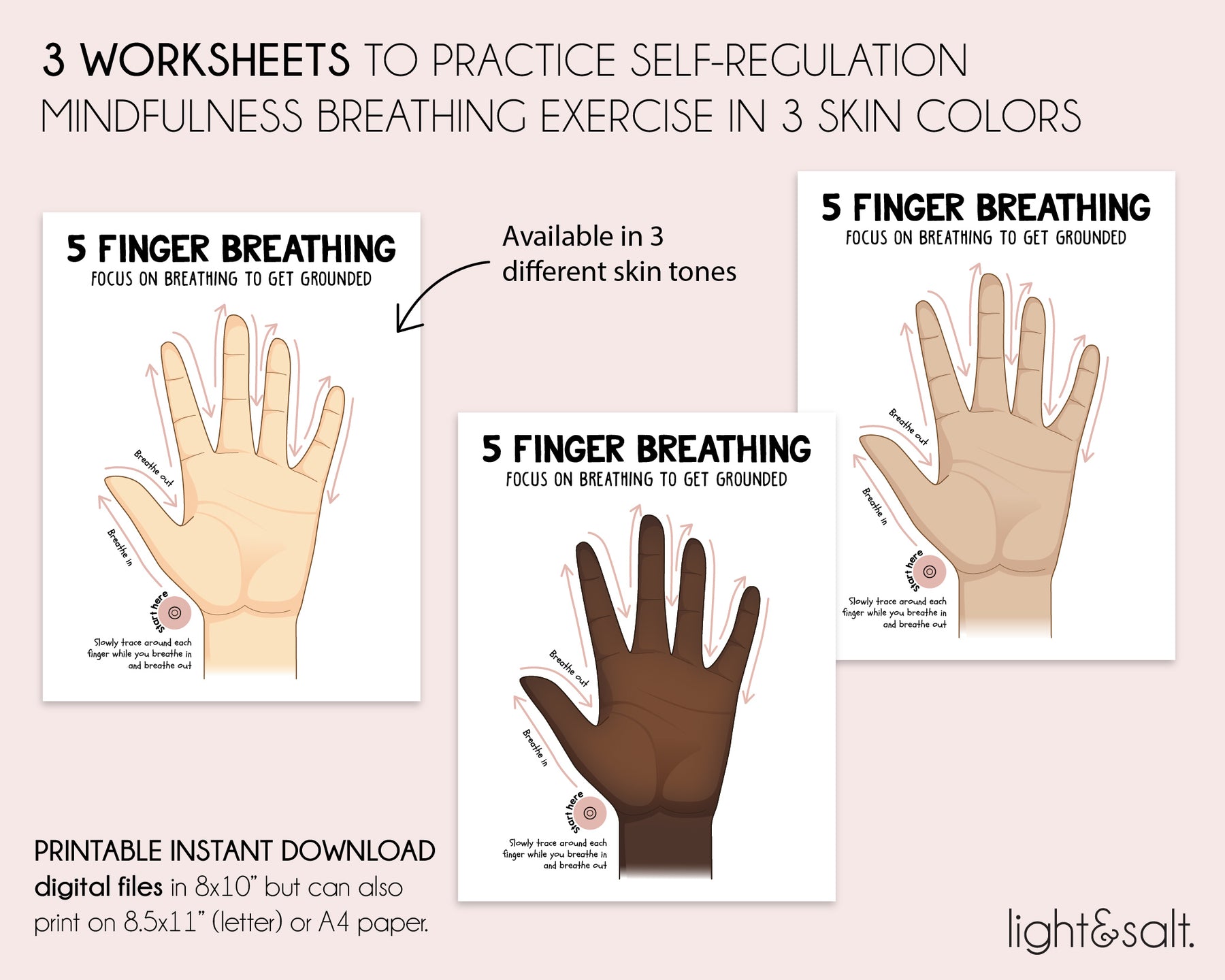 5 Finger breathing exercise – LightandSaltDesign