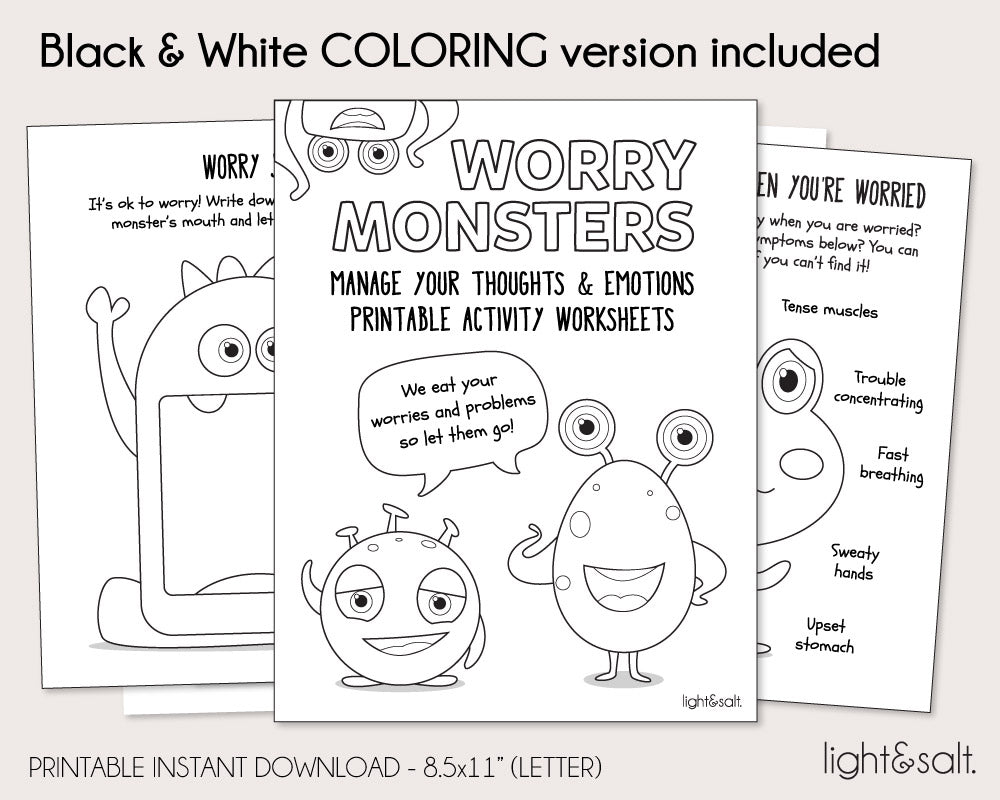 monster body parts coloring pages